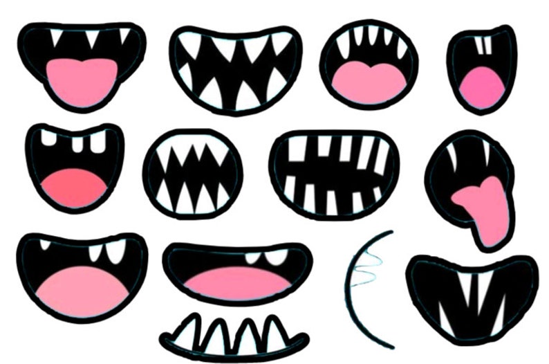 Monster Mouths Stickers - Etsy