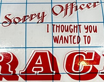 Sorry Officer, Just Put It on My Tab Sticker Vinyl Decal Police - Etsy