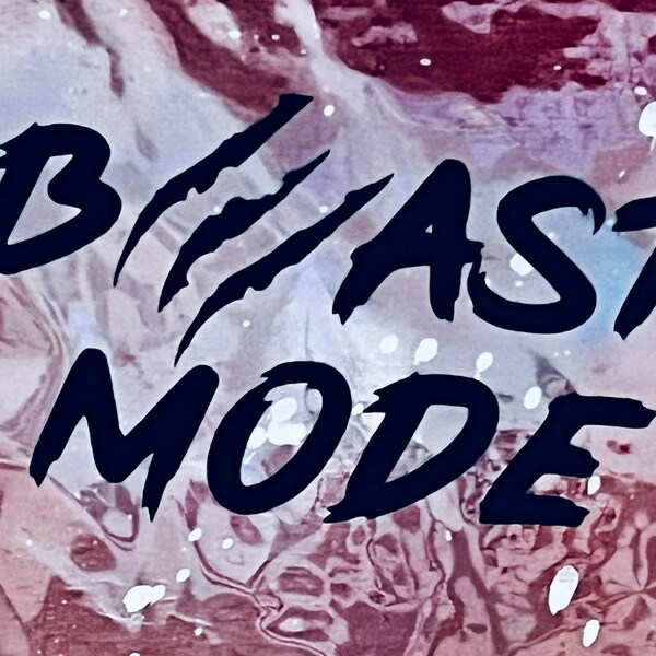 Beast Mode Decal - Etsy