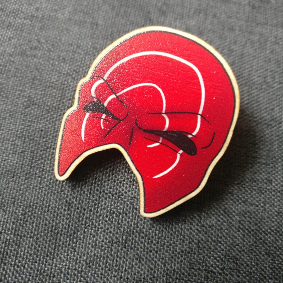 FFXIV Emet-selch Mask - 35mm Wooden Pin Badge - Etsy