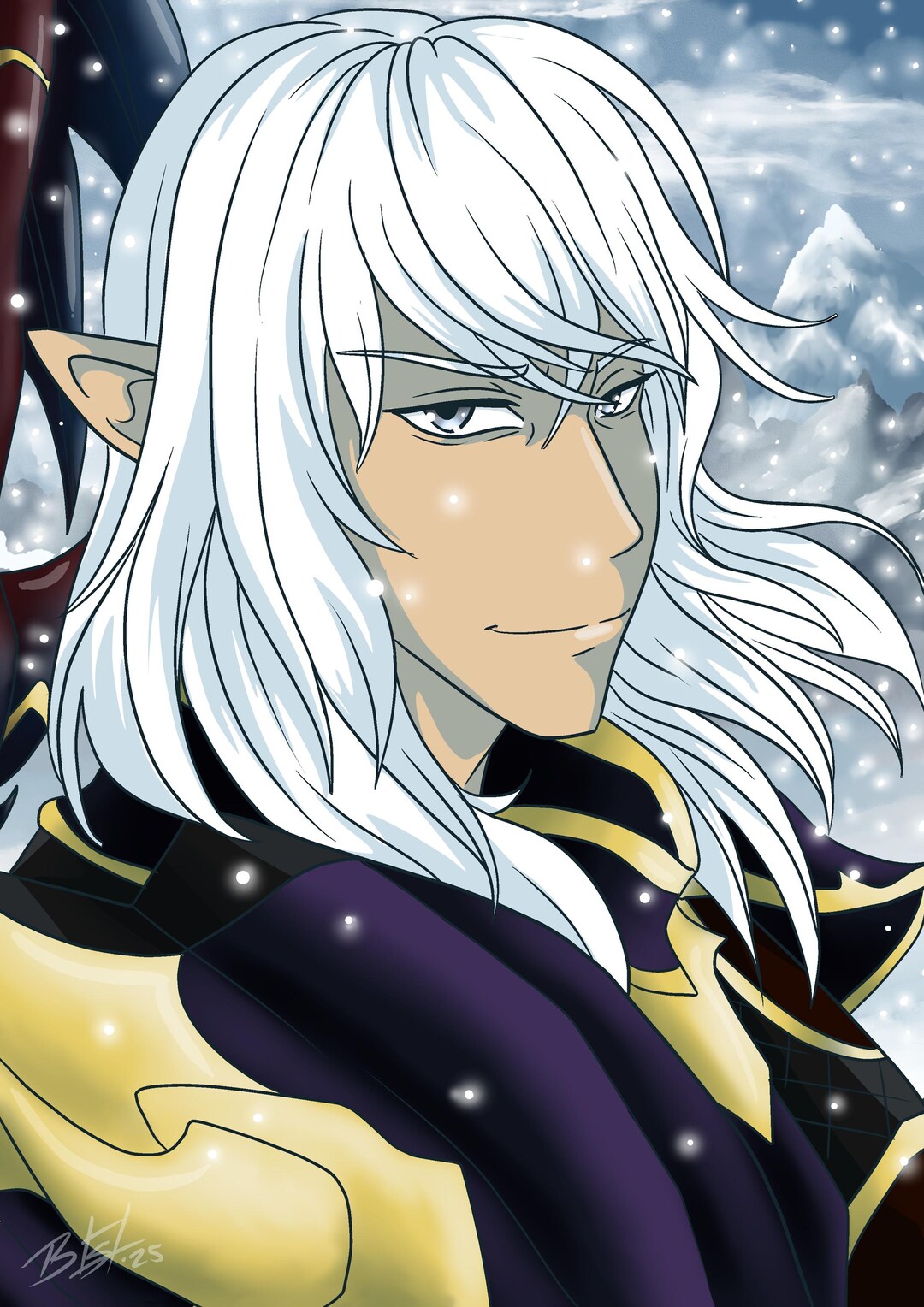 FFXIV - Estinien Wyrmblood (A5 Print) - Etsy