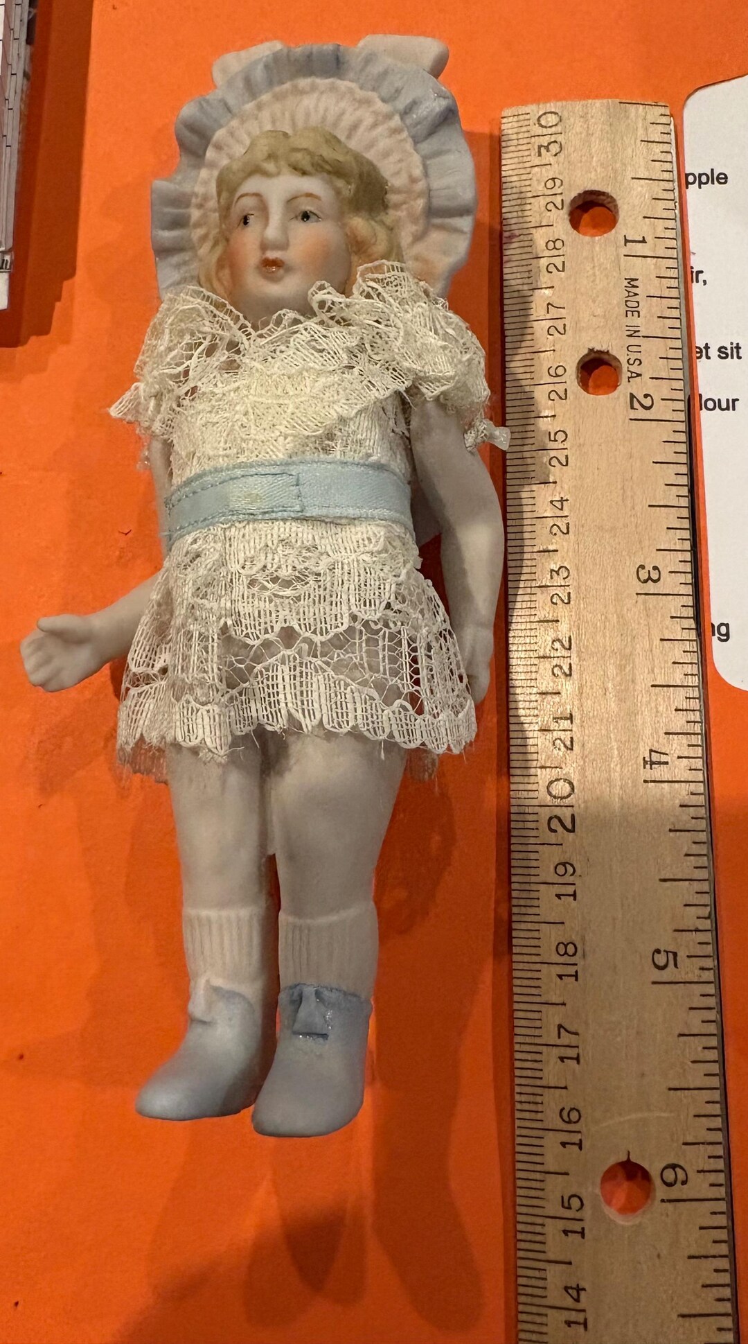 Vintage Shackman French Bisque Bonnet Doll - Etsy