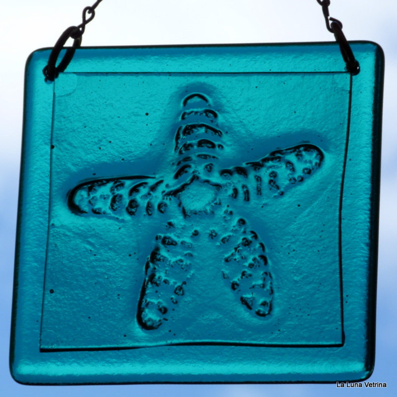 Fused Glass Art Suncatcher Starfish Window Art - Etsy
