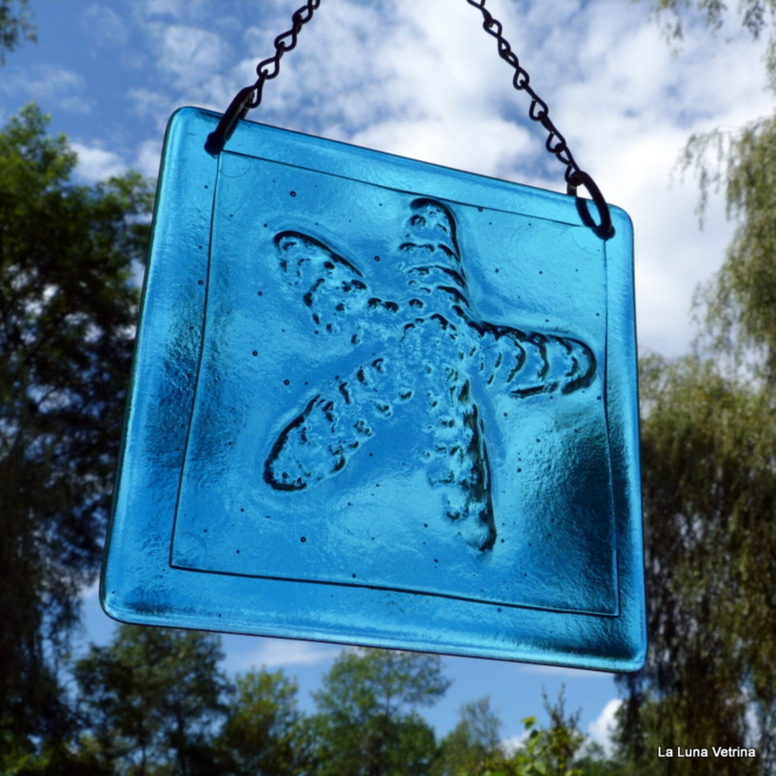 Fused Glass Art Suncatcher Starfish Window Art - Etsy