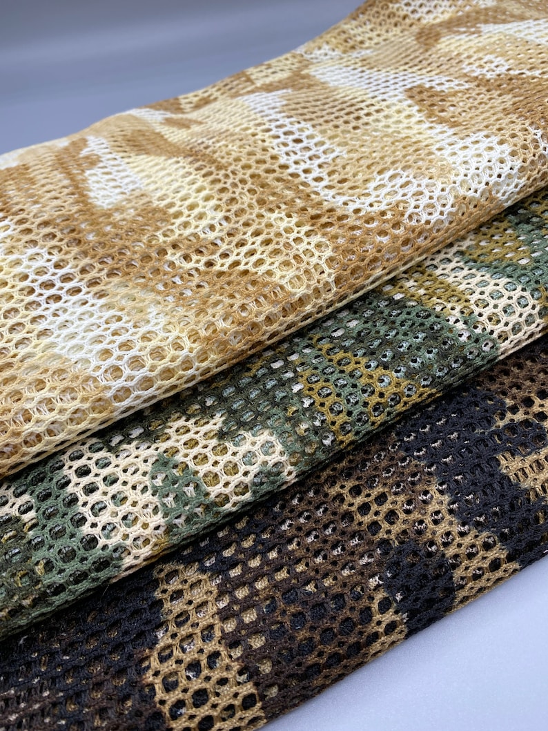 Camo Mesh Camo Fishnet Swimsuit Cover up Fabric - Etsy