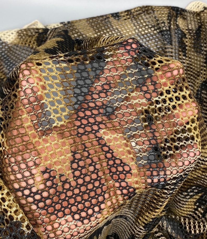 Camo Mesh Camo Fishnet Swimsuit Cover up Fabric - Etsy