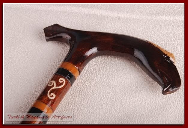 Unique Handcrafted Wooden Walking Cane - Stylish and Functional ...