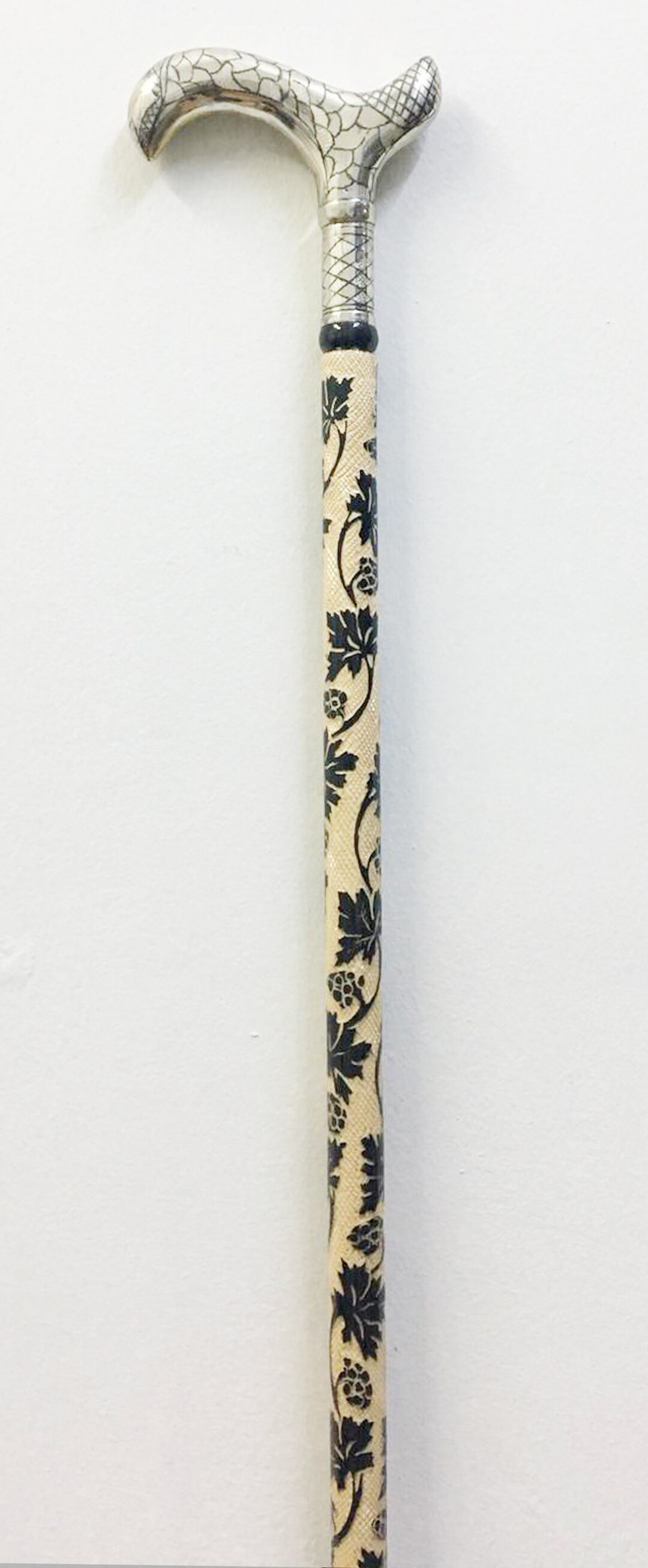 Handmade Wooden Walking Cane | Embroidered & Patterned Walking Stick ...