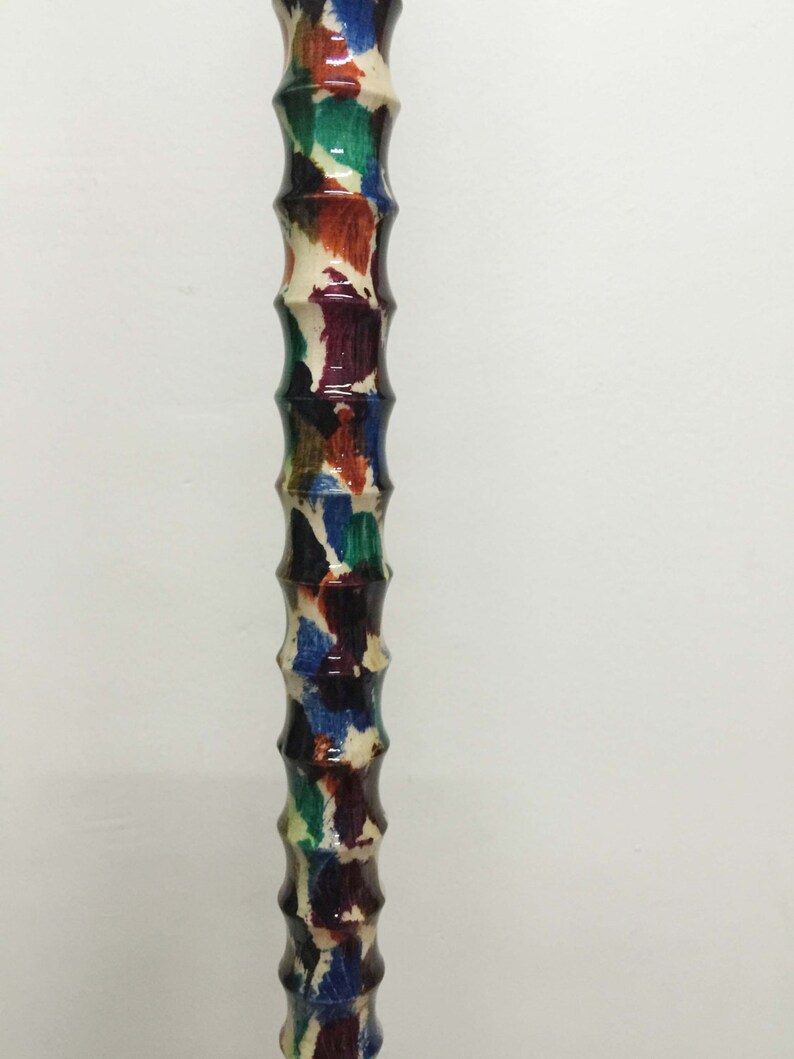 Handmade Wooden Walkingstick With Unique Spiral Design - Artisanal ...