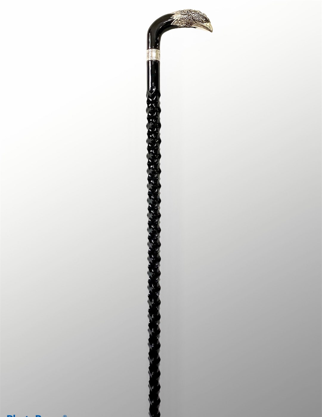 Handmade Wooden Walking Cane | Eagle Head & Patterned Walking Stick Art ...