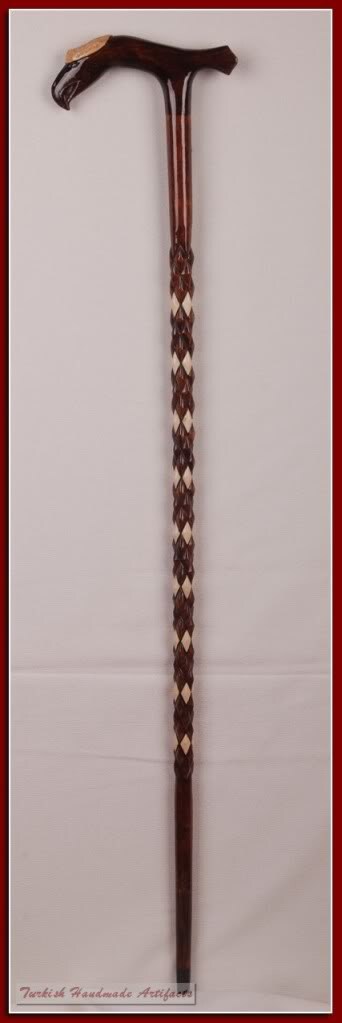 Handmade Wooden Walking Cane Embroidered & Patterned Walking - Etsy