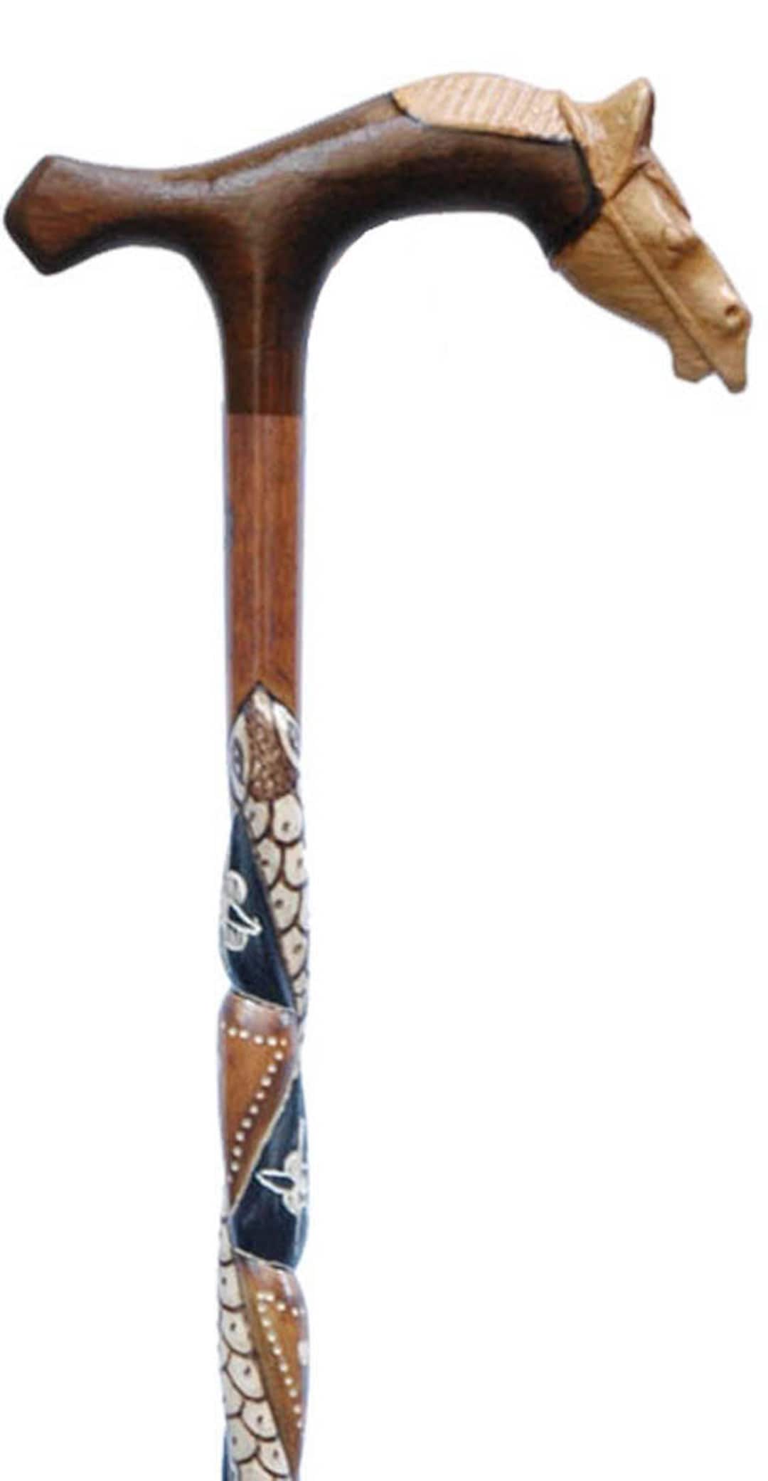 Handmade Wooden Walking Stick, Custom Engraved Walking Stick, Handmade ...