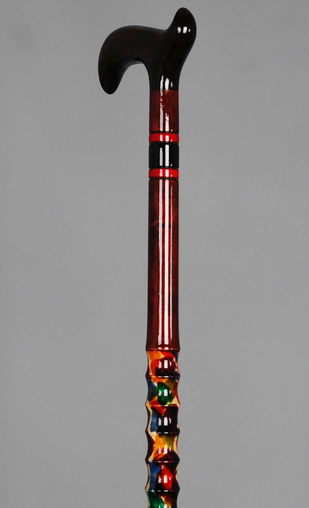Handmade Wooden Walking Stick With Unique Spiral Design - Etsy