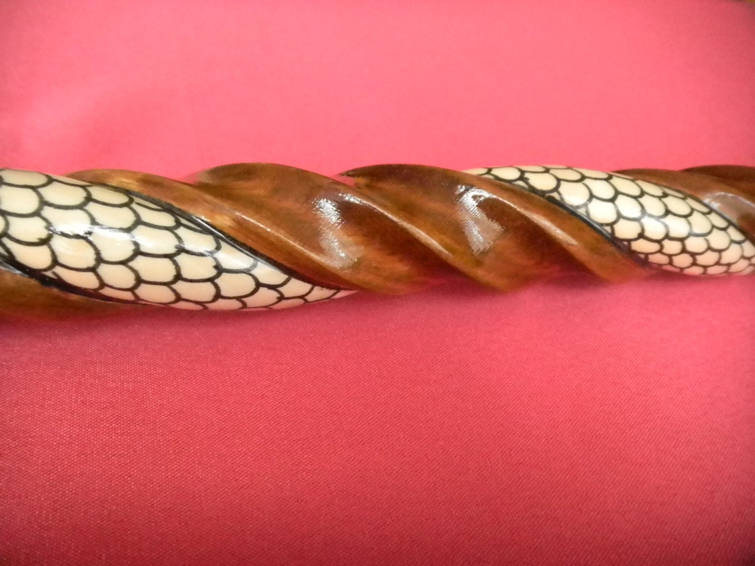 Unique and Artisanal Embroidered Wooden Walking Canes | Handmade ...