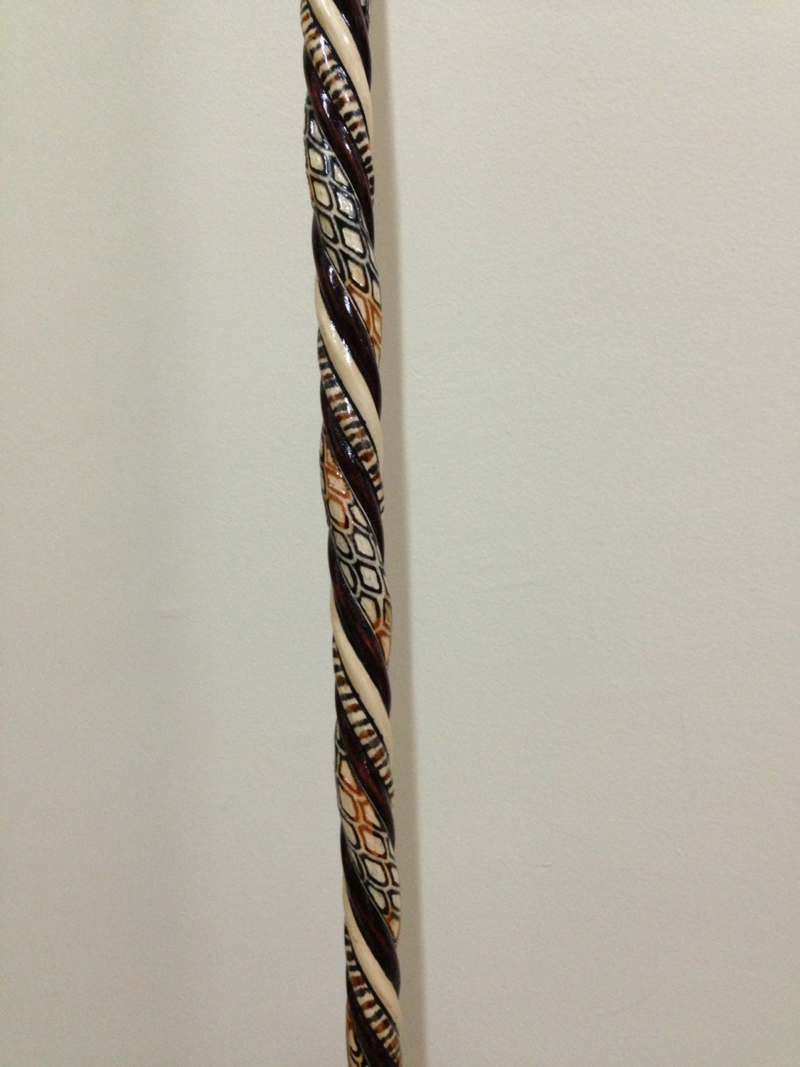 Handmade Wooden Walking Cane Embroidered & Patterned Walking - Etsy