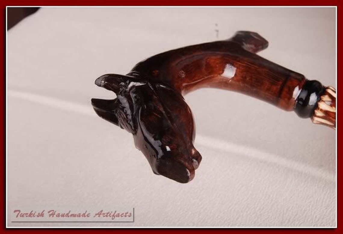 Handmade Wooden Walking Stick, Custom Carved Walking Stick, Handmade ...