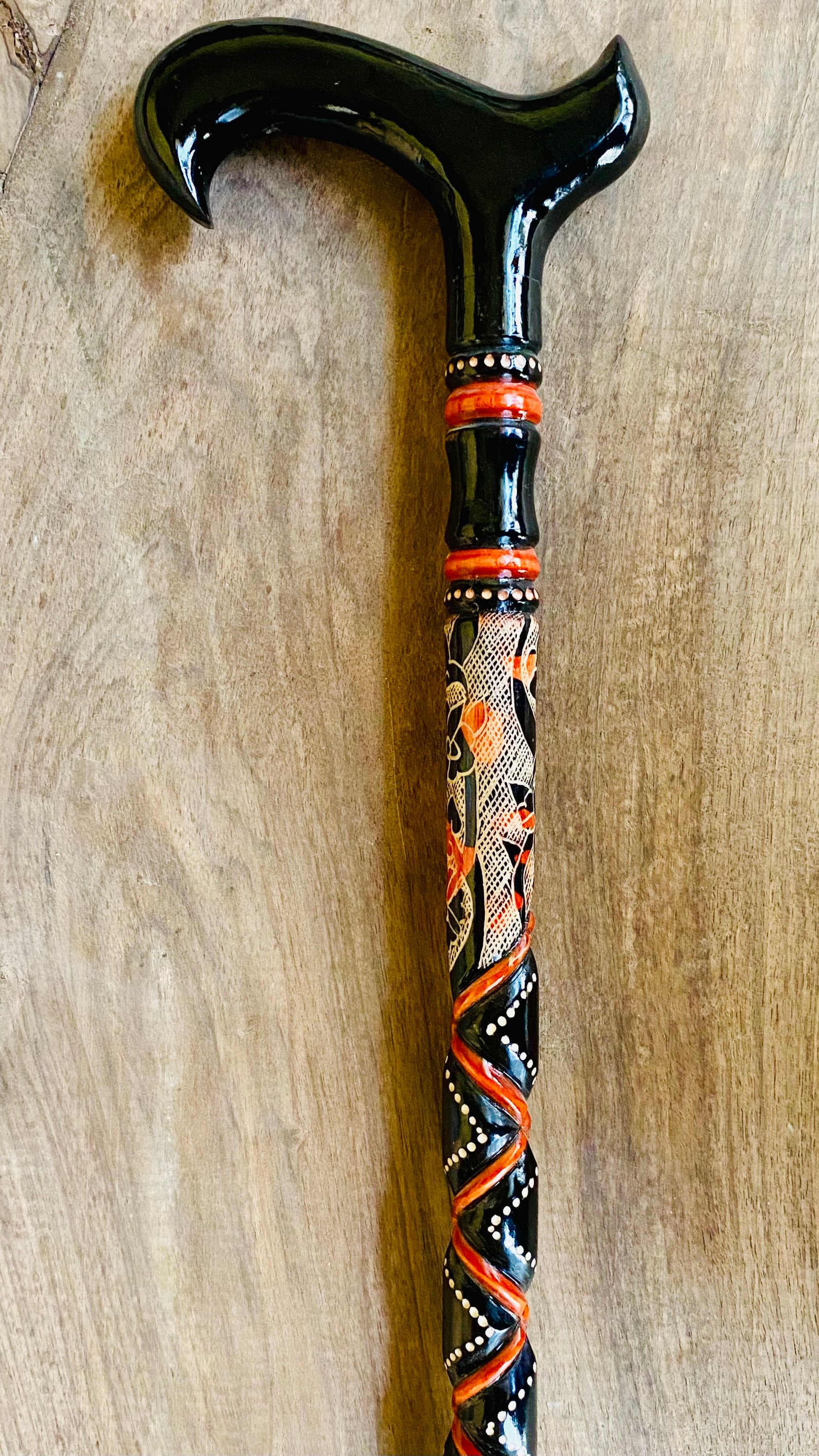 Walking Cane for Ladies Rose Flower Wooden Walking Stick Wood - Etsy