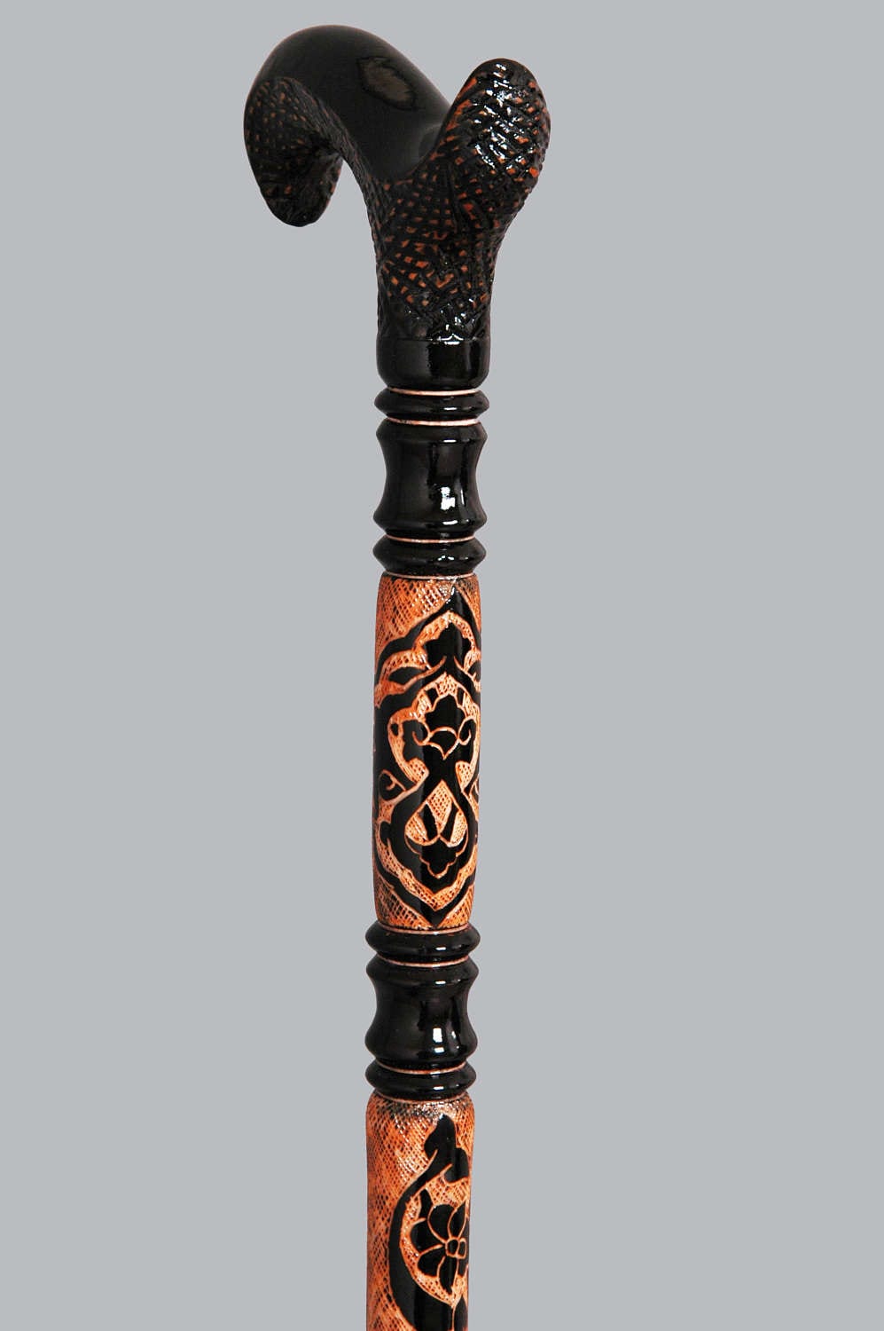 Handmade Wooden Walking Cane Embroidered & Patterned Walking Stick Art ...