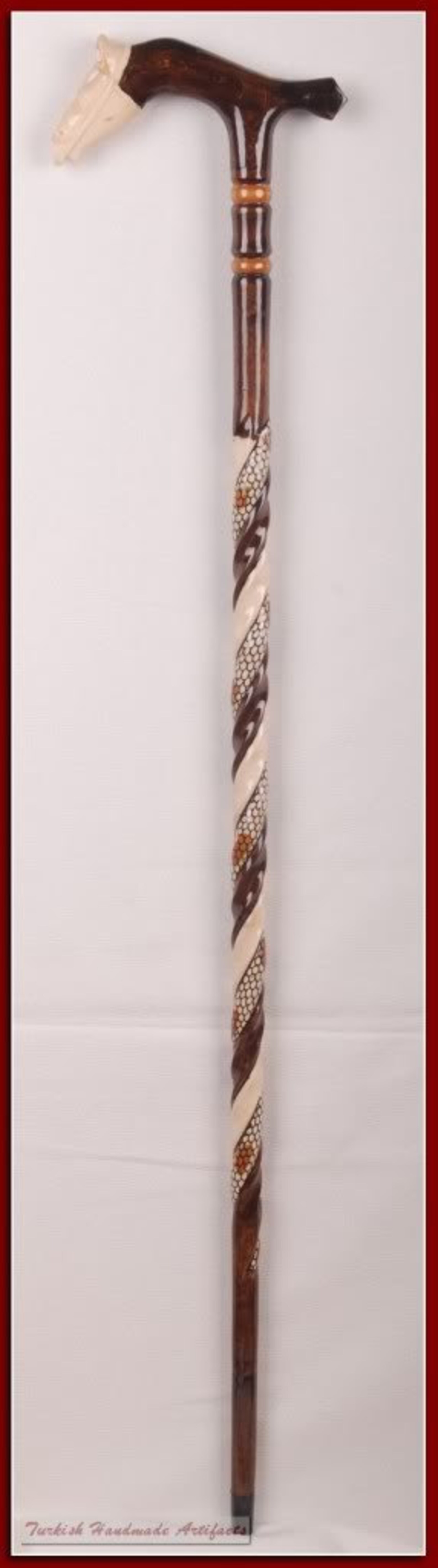Walking Canes Walking Sticks Canes Wooden handmade snake Walking Stick ...