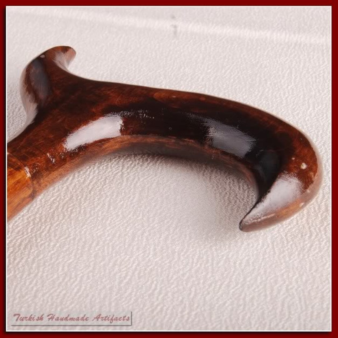 Handmade Wooden Walking Cane | Embroidered & Patterned Walking Stick ...