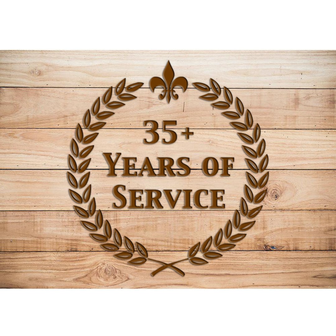 Years of Service Graphic, SVG, AI, PNG, Transparent Images for Cricut ...