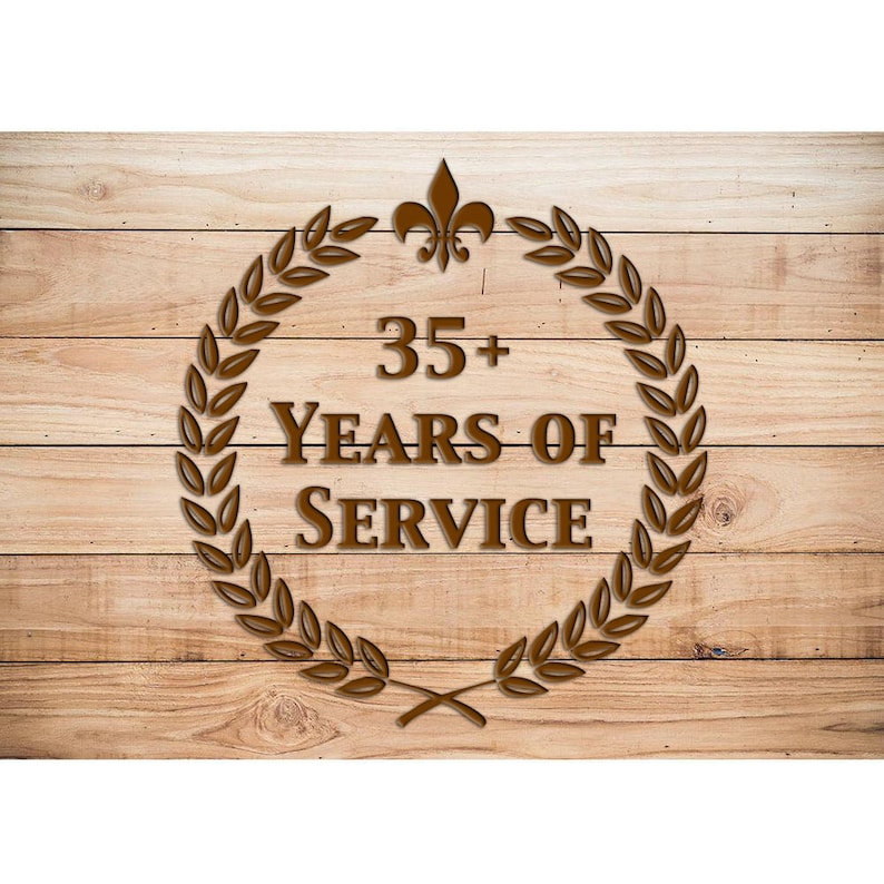 Years of Service Award Graphic: Customizable Vector Files for Employee ...