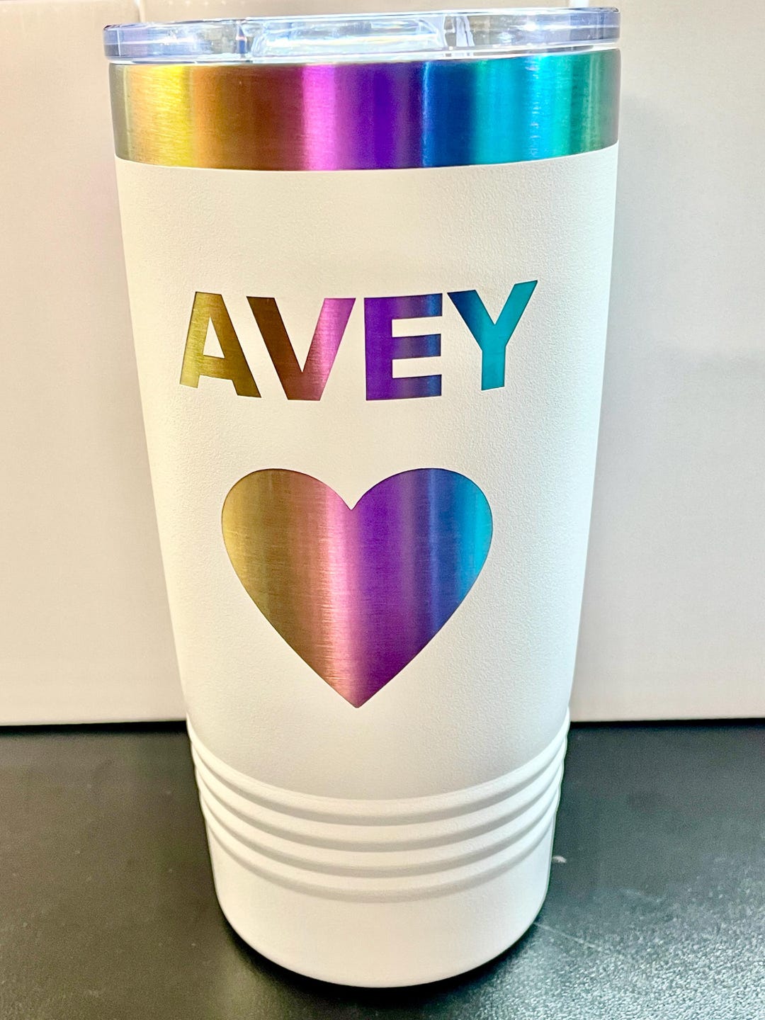 Sweetheart Tumblers - 20oz Prism Tumbler - Engraved Heart & Name ...