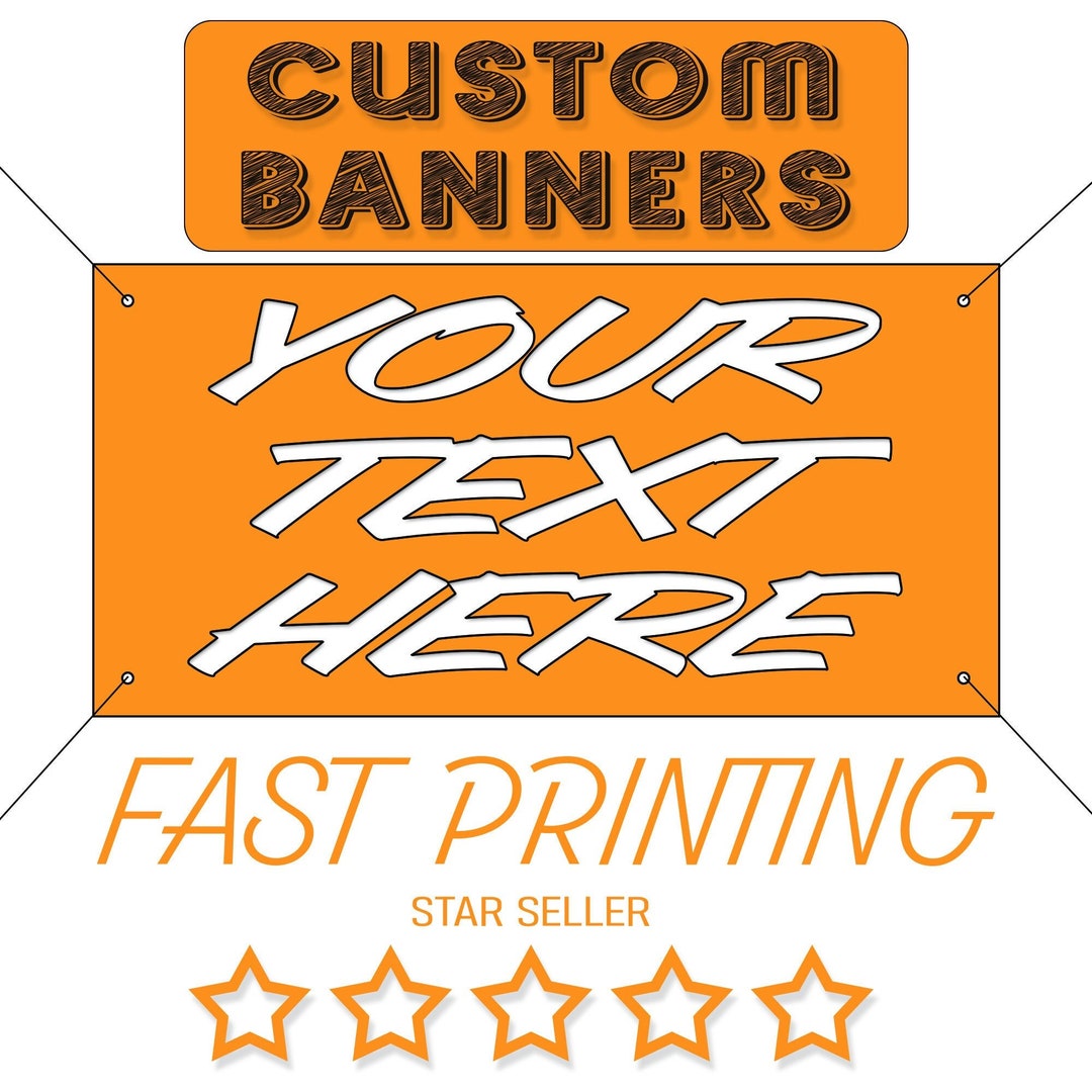 Vinyl Banner! Quick Ship, Fast Turnaround, ANY SIZE! Great for Outdoors ...