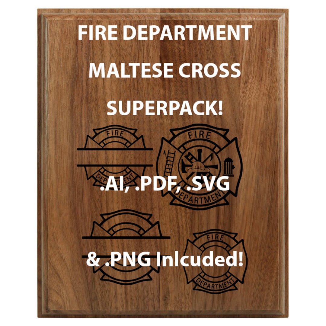 Fire Department Graphics Bundle, SVG, AI, PNG, Transparent Images for ...