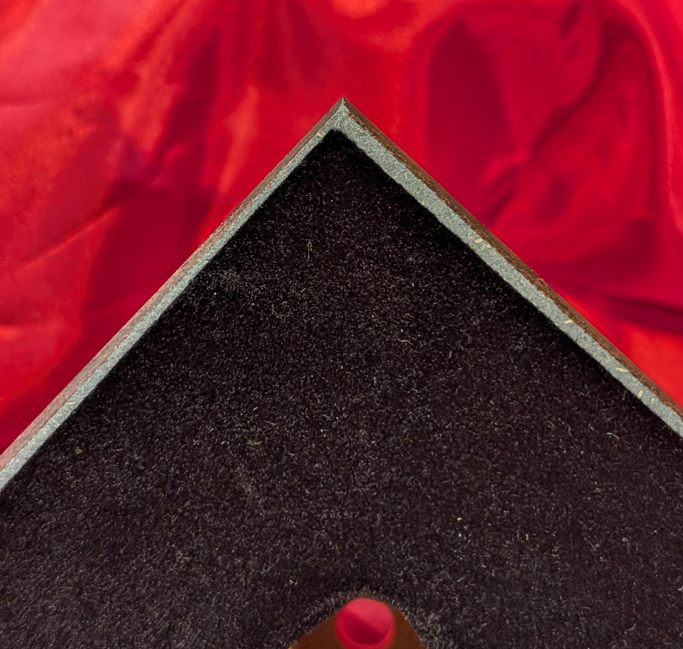 Trophy Base - Small - Cherry Finish With Hole for Mounting and Optional ...