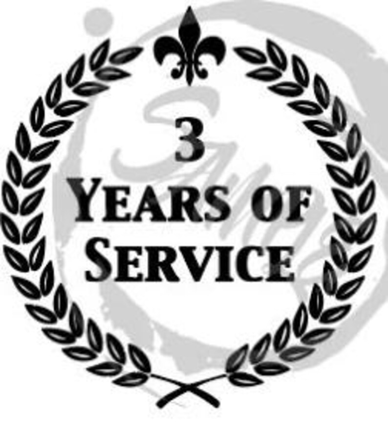 Years of Service Award Graphic: Customizable Vector Files for Employee ...