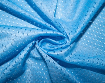 Sawyer NAVY BLUE Polyester Football Sports Mesh Knit Fabric by - Etsy