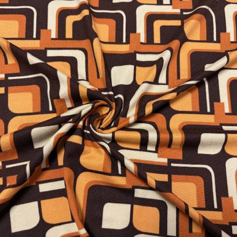 Retro Print Fabric - Etsy