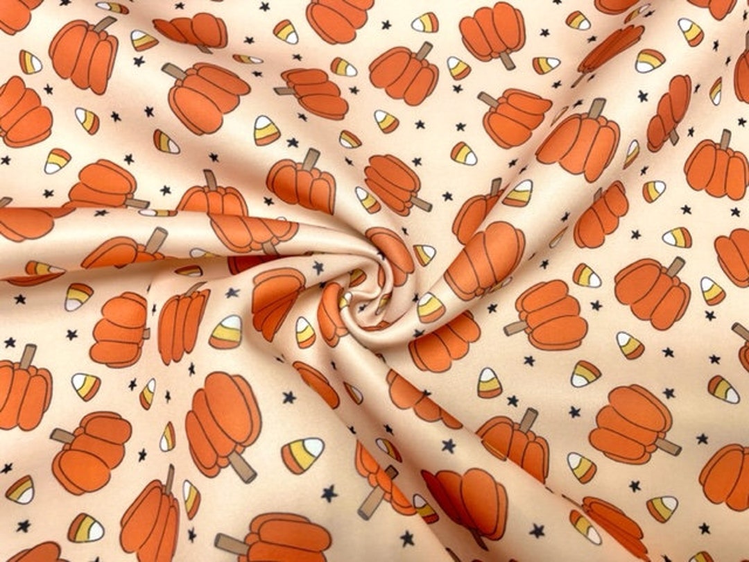 Brittany Frost Designs Pumpkins Super Scuba Techno Print 150 Double ...