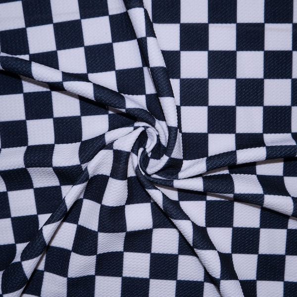 Black and White Checkered Fabric - Etsy