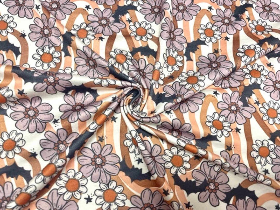 Brittany Frost Designs Bat Floral DBP Print #858 Double Brushed ...