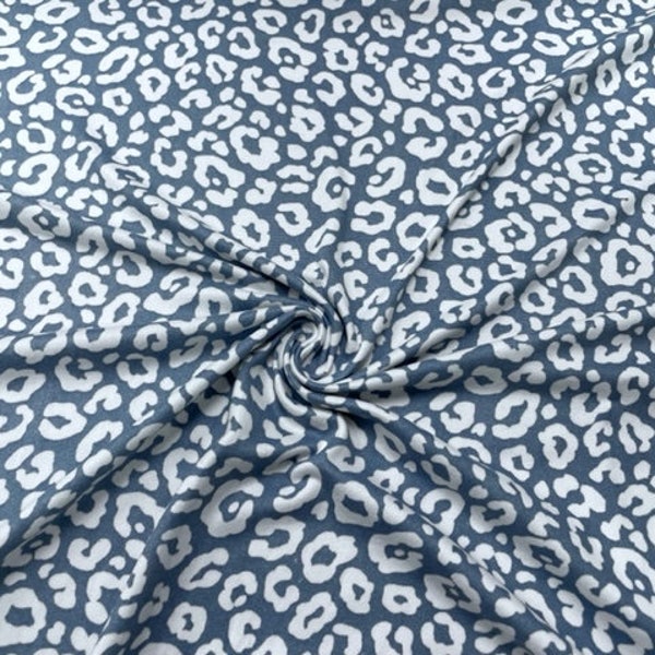 Leopard Denim Fabric - Etsy