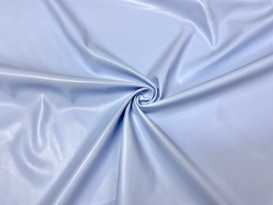 Light Blue Matte Pleather 7 Faux Leather Stretch Vinyl PU Polyester ...