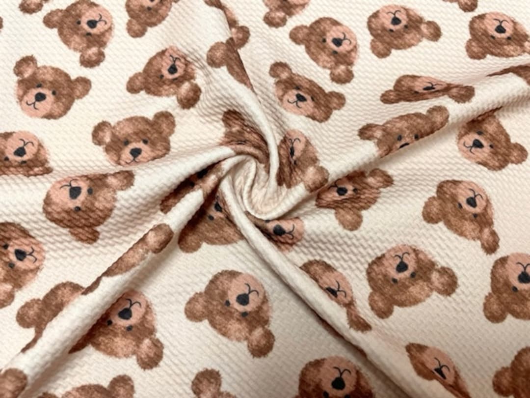 Brittany Frost Designs Teddy Bears Bullet Print #795 Ribbed Scuba ...