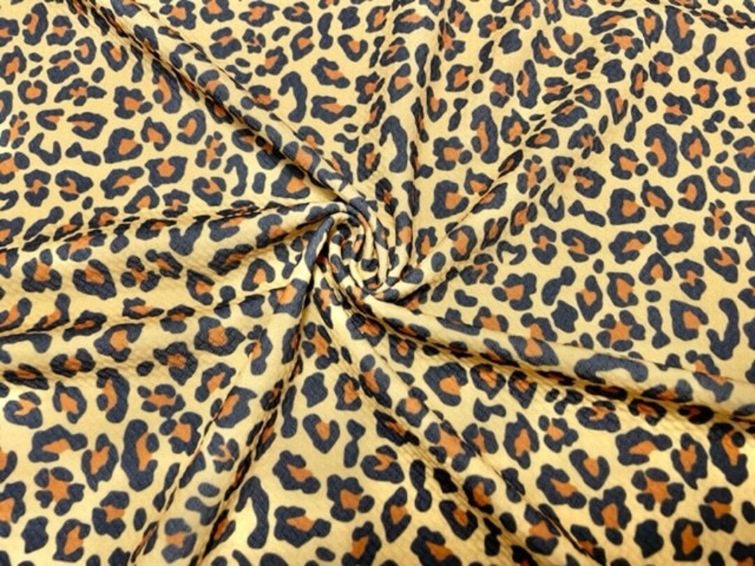 Leopard Spot Animal Bullet Print 793 Ribbed Scuba Techno - Etsy Israel