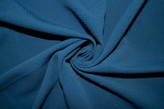 Denim Blue 148 Bullet Ribbed Scuba Techno Double Knit 2-way - Etsy