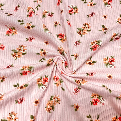 Rib Knit Fabric by the Yard Ribbed Jersey Stretchy Soft | Etsy
