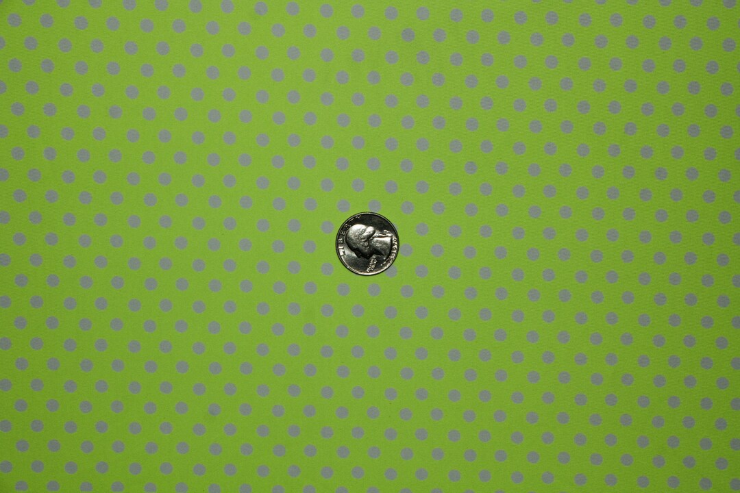 Green White Polka Dot Print 760 4 Way Stretch Swimwear Activewear ...