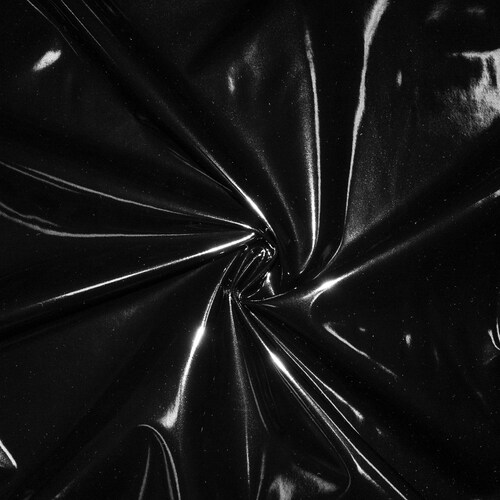 Stretch PVC Fabric: Black - Etsy