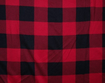 Red Plaid Fabric | Etsy