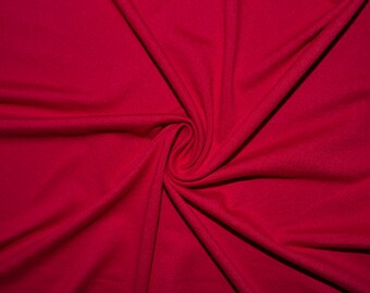Red Stretch Broadcloth Fabric Cotton Polyester Spandex Blend - Etsy