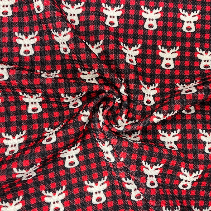Rudolph Fabric - Etsy