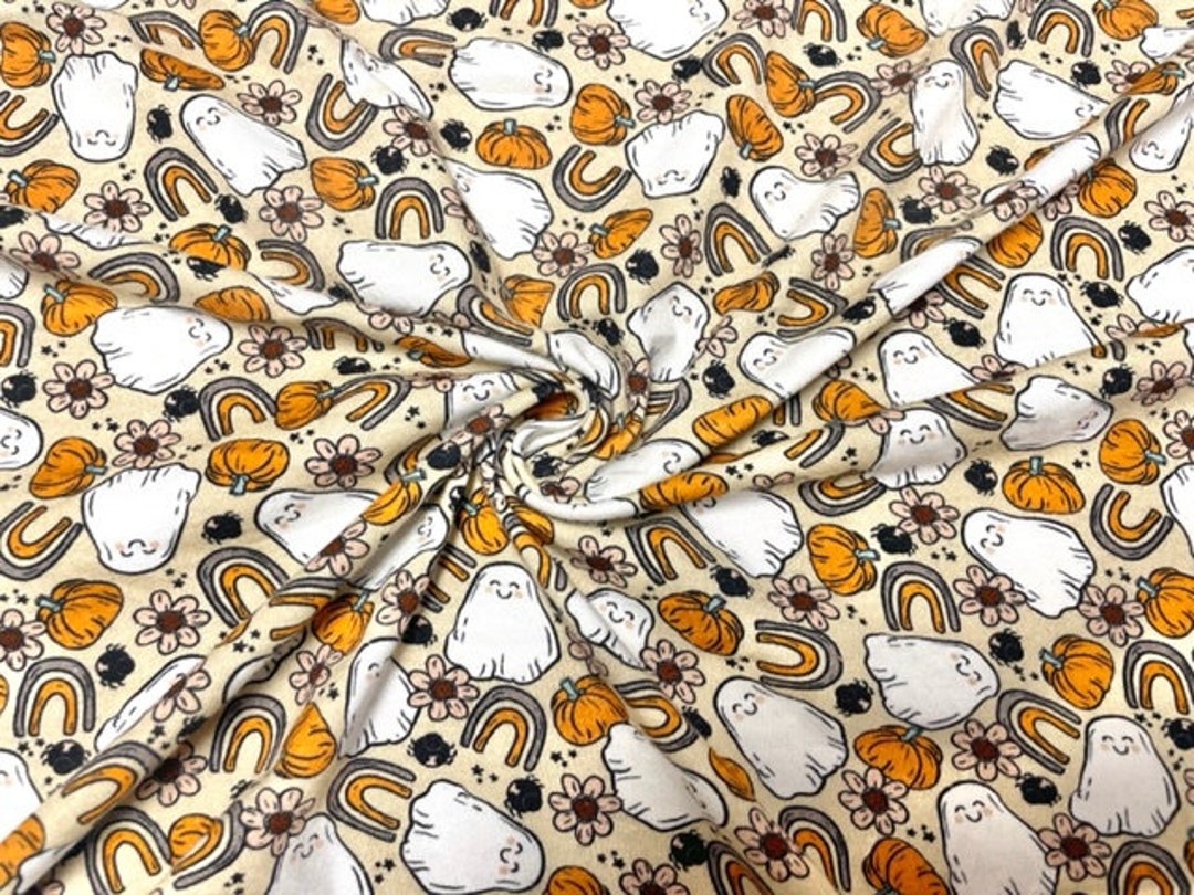 Brittany Frost Designs Rainbow Ghosts Cotton Spandex Print #85 230GSM ...