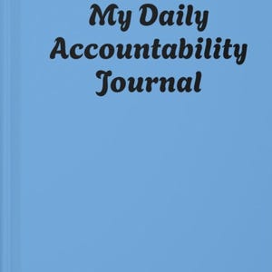 My Daily Accountability Journal - Etsy