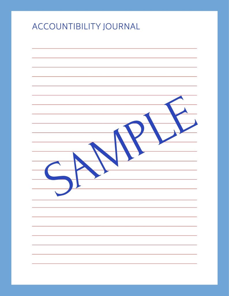 My Daily Accountability Journal - Etsy
